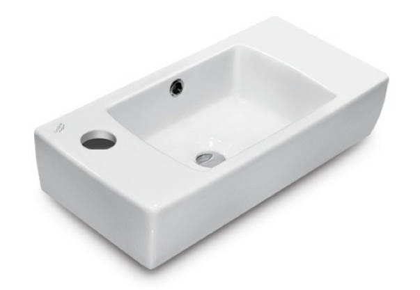 Cerastyle By Nameeks City 9 8 Glossy White Ceramic Rectangular Vessel